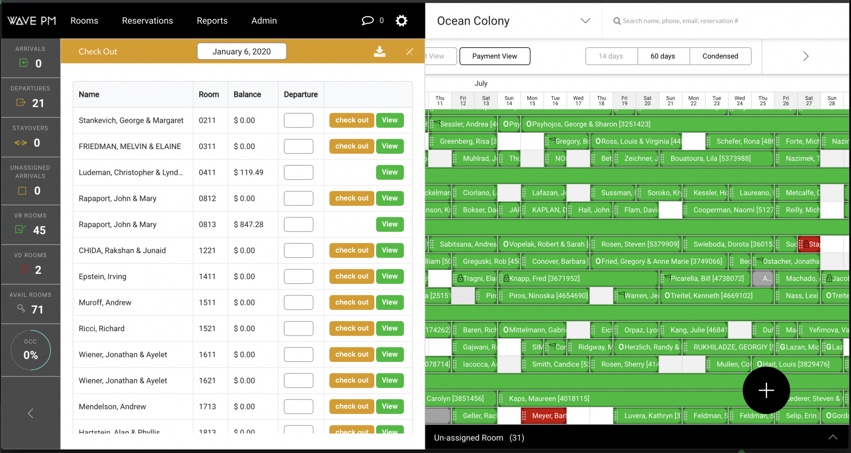 Rooms Grid Features | WavePM