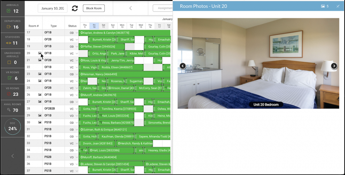 Rooms Grid Features | WavePM
