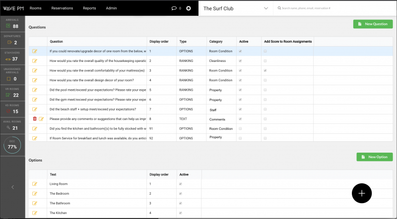 Guest Survey Additional Features | WavePM